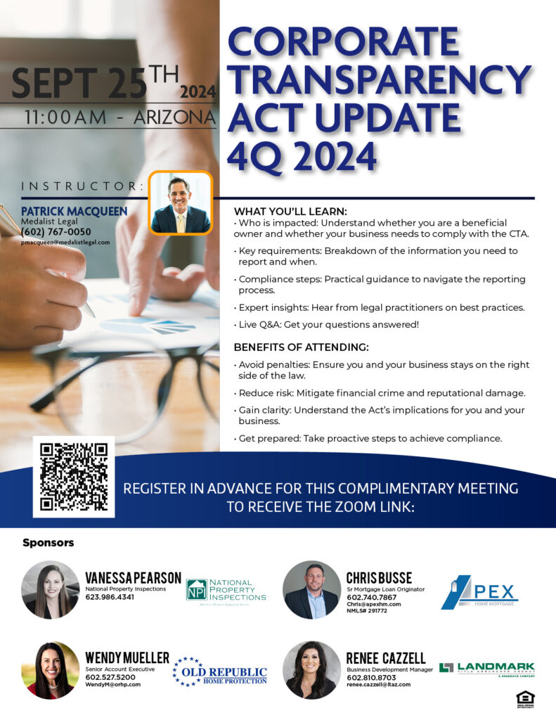 Corporate Transparency Act Update 4Q 2024 - Landmark